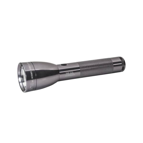 Maglite 2C-Cell Flashlight, Gray-ML50L-S2096 - The Home Depot
