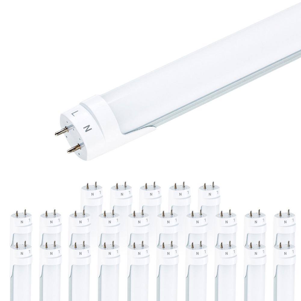Viribright 18 32-Watt Equivalent 4 ft. Linear T8 Type B Cool White LED ...