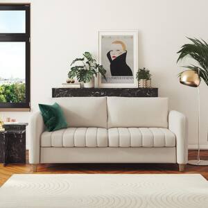 CosmoLiving by Cosmopolitan Coco 71.5 in. Straight Arm Fabric Rectangle ...