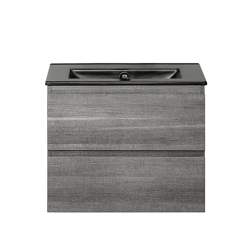 Tahanbath 18 in. W x 19 in. H Bath Vanity in Gray with MDF Vanity Top ...