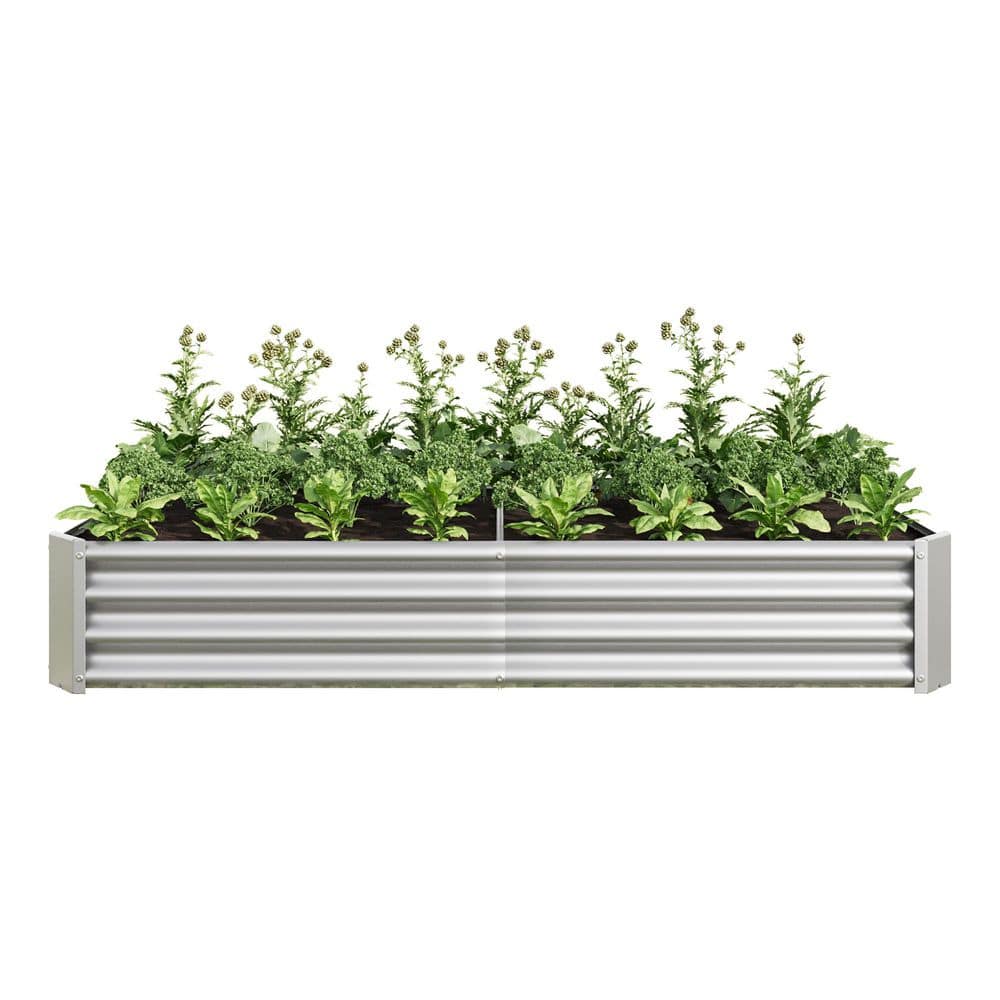 WOCK 72 in. x 36 in. x 12 in. Rectangular Large Galvanized Steel Raised ...