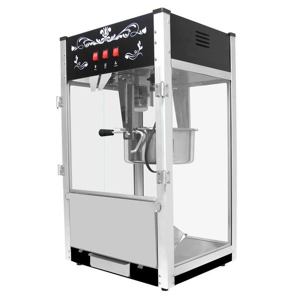 AFAIF 1440-Watt 16 oz. Countertop Popcorn Machine in Black with 3 ...