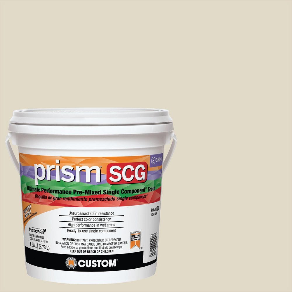Custom Building Products Prism SCG #333 Alabaster 1 Gal. Ultimate ...