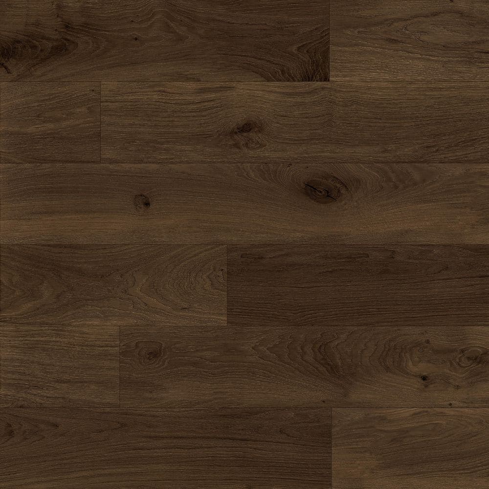 Superoak Take Home Sample-Hazel Wood Umber 9. 5 mm Waterproof Hybrid Resilient Flooring HW-SMP ...