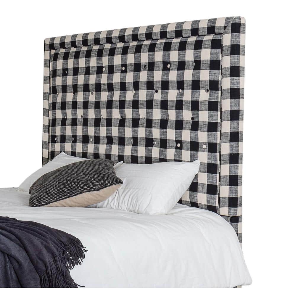 Leffler Home Eden 80 in. W Blake Raven Upholstered King Headboard 18000 ...