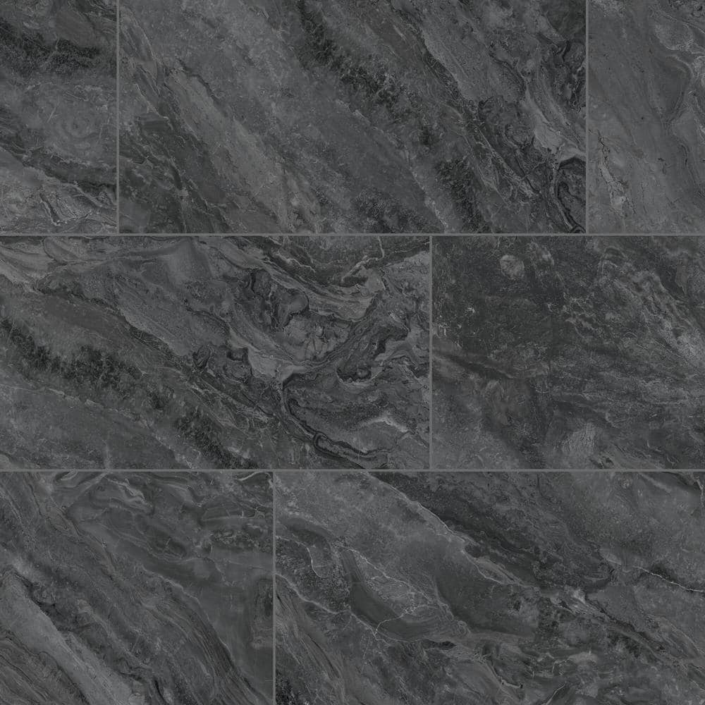 Daltile Vencenia Onyx 12 in. x 24 in. Polished Porcelain Stone Look ...