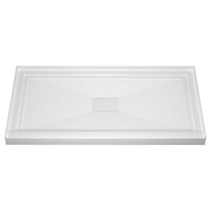 Getpro 60 in. L x 32in. W Alcove Shower Pan Base Single Threshold with ...