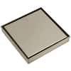 BWE 6 in. Square Stainless Steel Shower Drain Square Shower Floor Drain ...