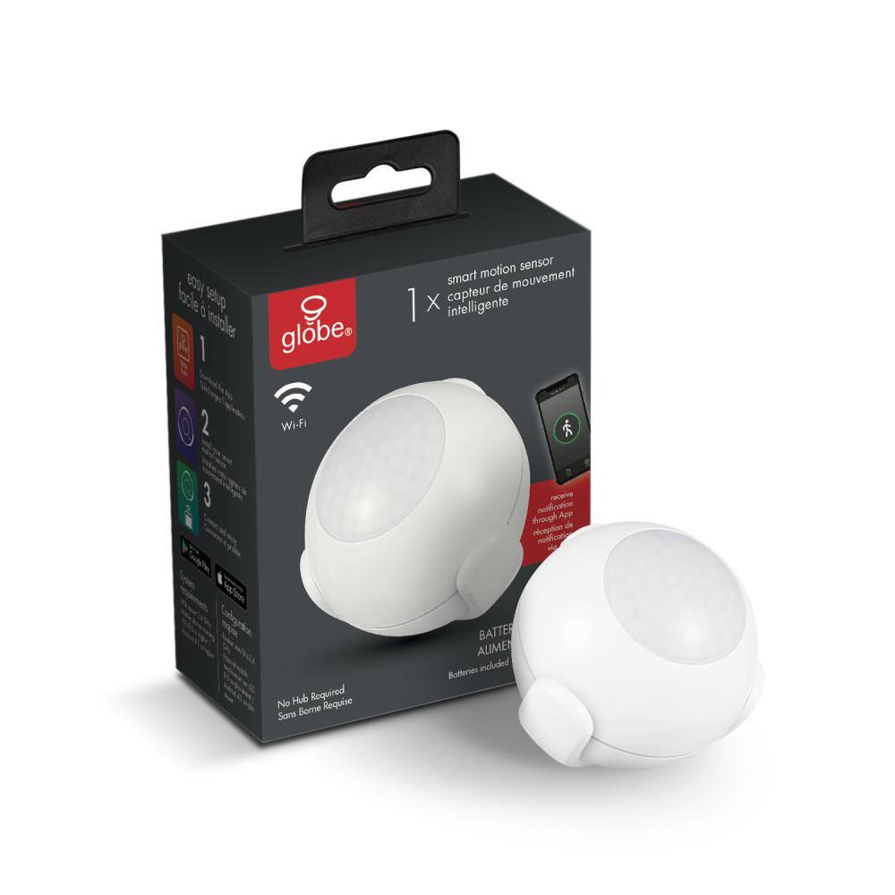 Globe Electric Wi-Fi Smart Wireless Motion Detector, No Hub Required ...