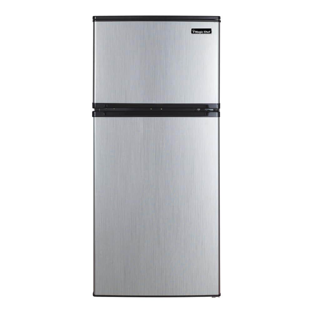 Magic Chef 4.3 cu. ft. Mini Fridge in Stainless Look HVDR430SE - The ...