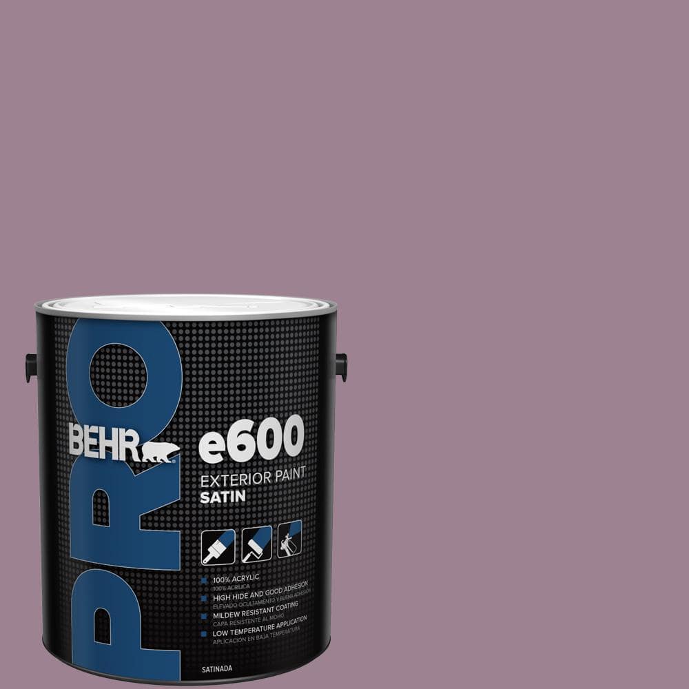 BEHR PRO 1 gal. #S110-5 Garden Plum Satin Exterior Paint PR64001 - The ...