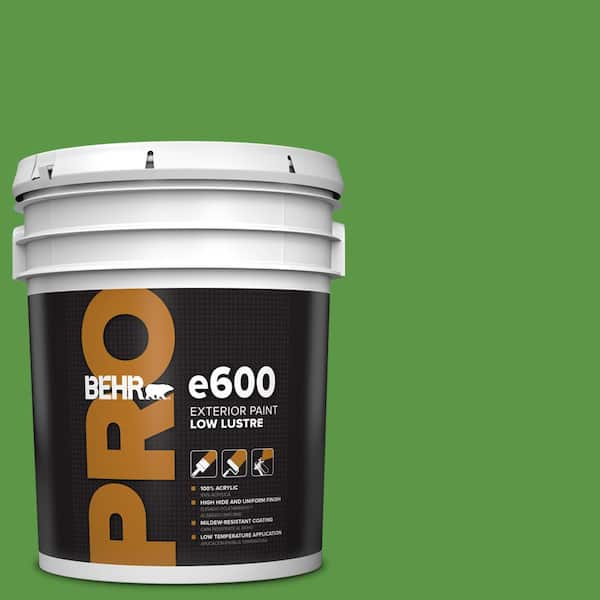 BEHR PRO 5 gal. #430B-7 Cress Green Low Luster Exterior Paint PR62305 ...