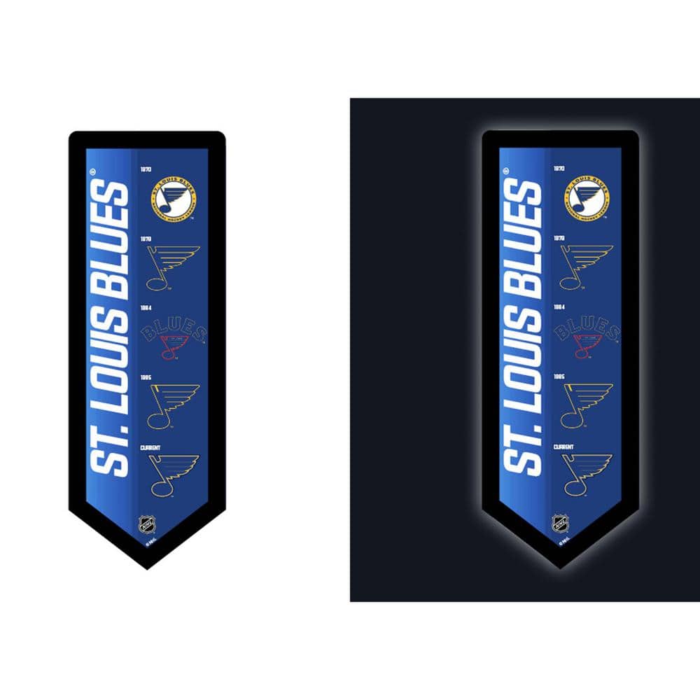 Evergreen St Louis Blues 23 in. x 9 in. Pennant Vintage Logo Plug-In ...