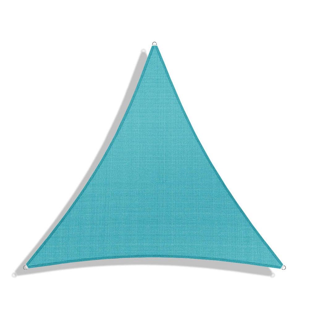 ECOOPTS 12 x 12 x 12 ft. HDPE Sun Shade Sail Triangle Canopy Shades for ...