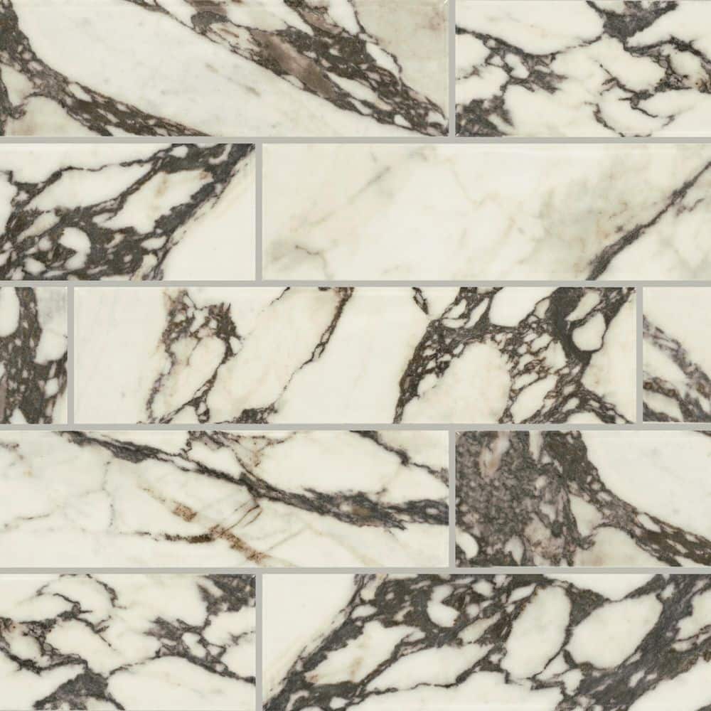 Daltile LuxeCraft Urban Drift 2 in. x 9 in. Glossy Porcelain Wall Tile ...