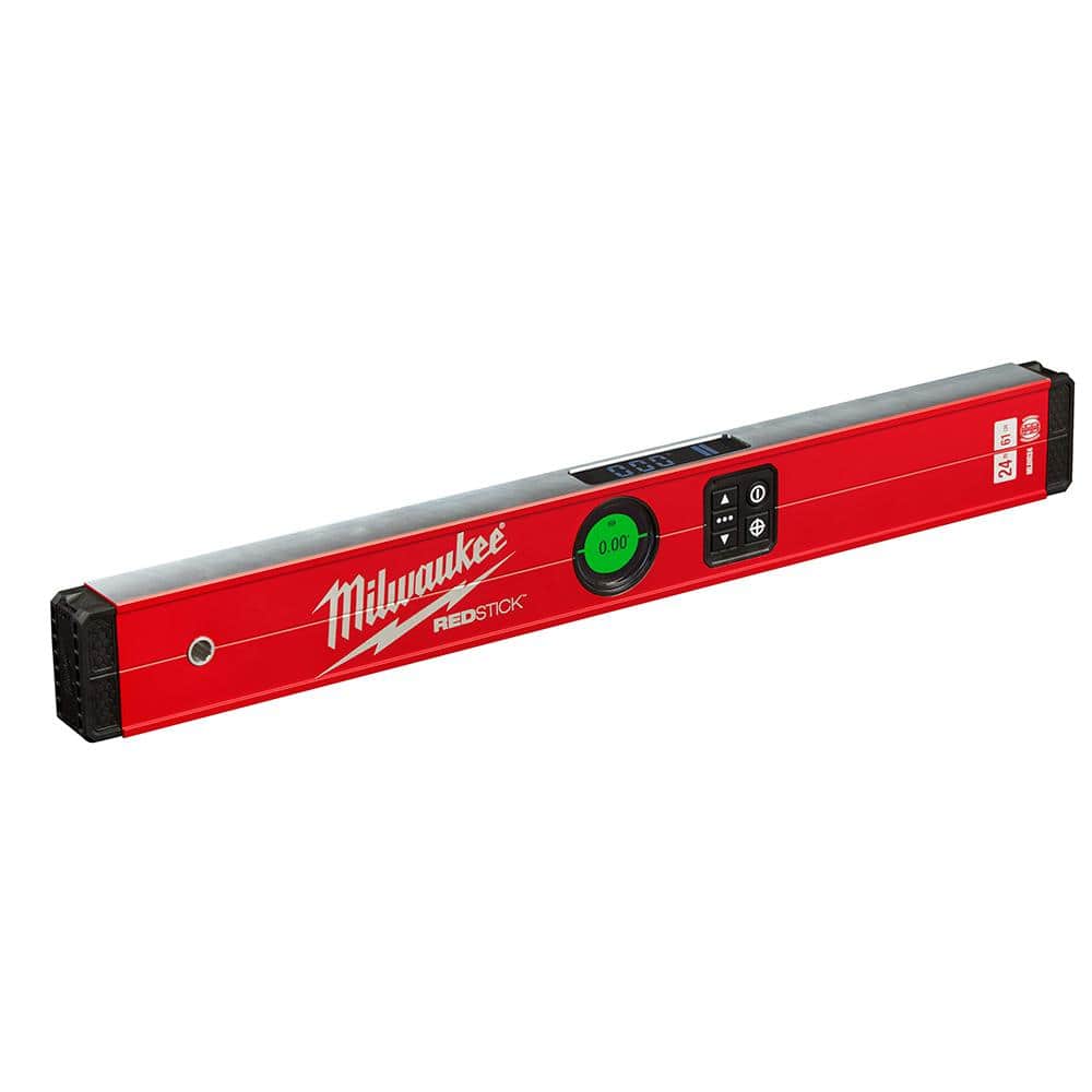 Milwaukee 24 in. Redstick Digital Box Level with Pin-Point Measurement ...