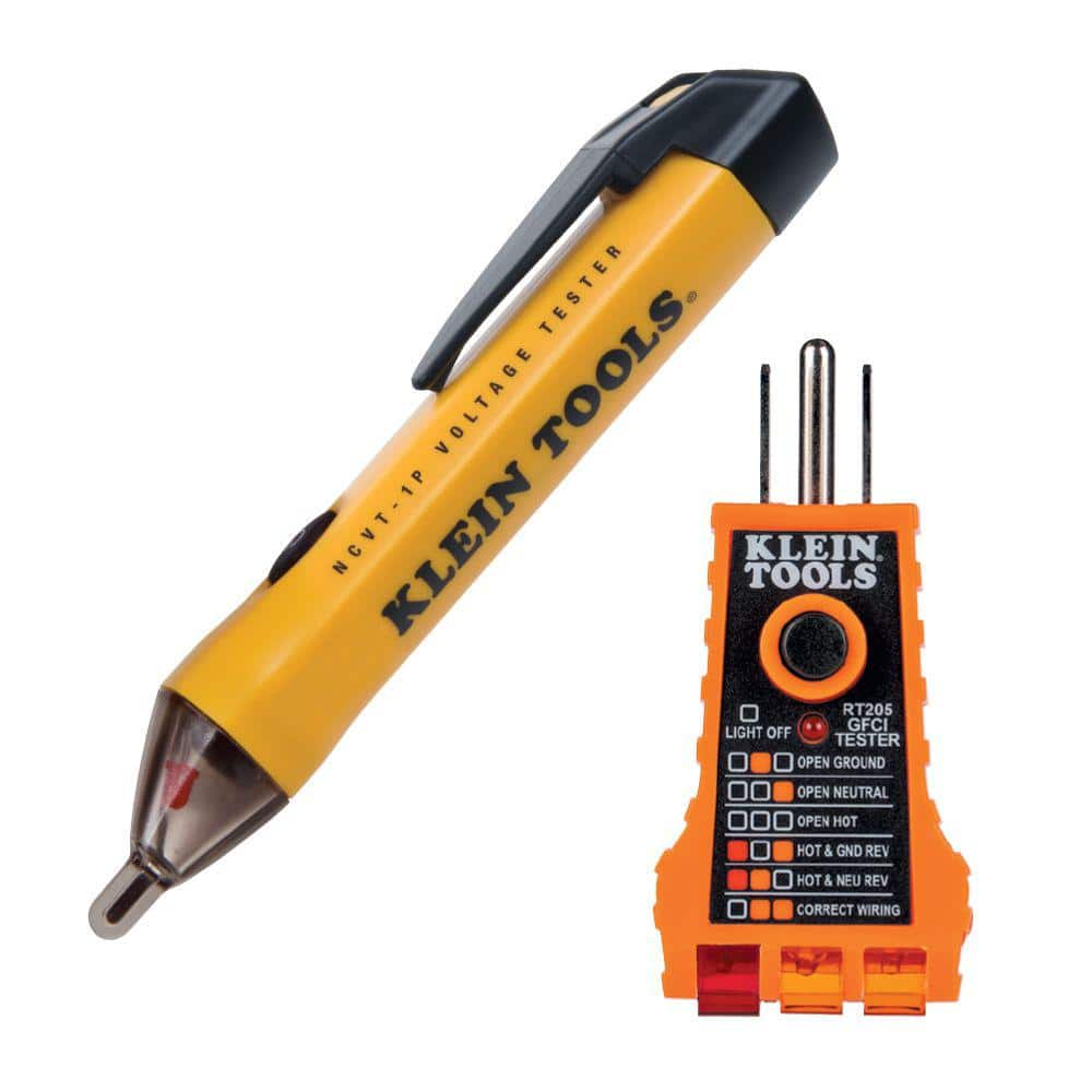Klein Tools Digital Non-Contact Voltage and GFCI Receptacle Test Kit ...