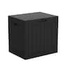OUPES 31 Gal. Black Resin Outdoor Storage Deck Box 30GB-BLK - The Home ...