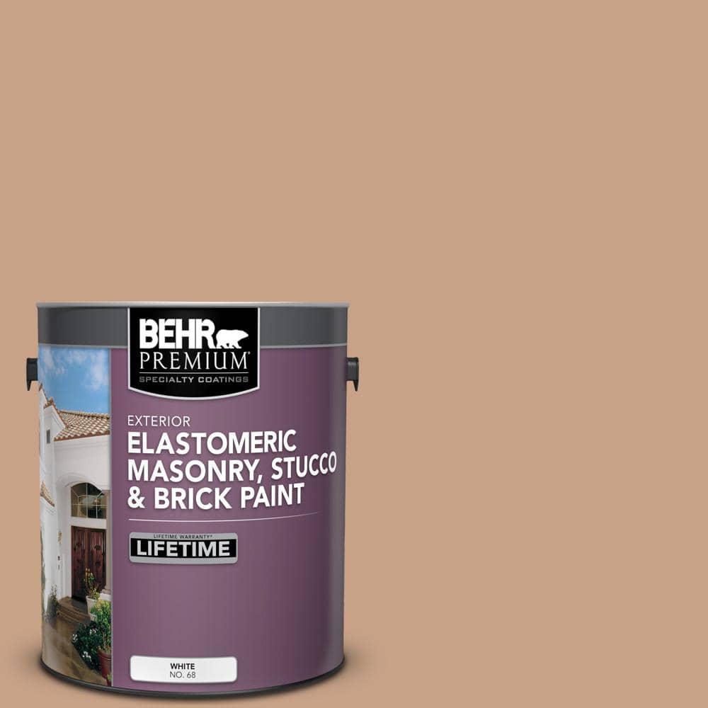 BEHR PREMIUM 1 gal. #S230-4 Granola Elastomeric Masonry, Stucco and ...