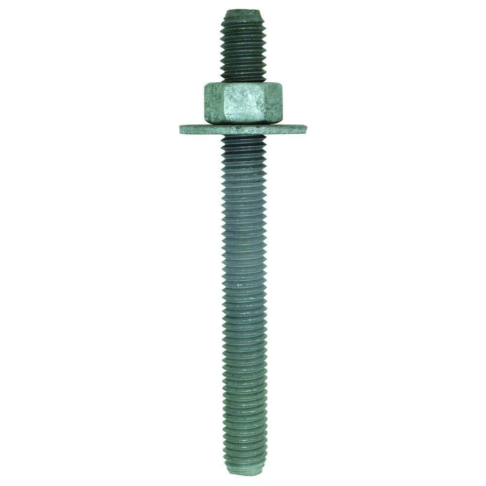 Simpson Strong-Tie RFB 1/2 in. x 5 in. Hot-Dip Galvanized Retrofit Bolt ...