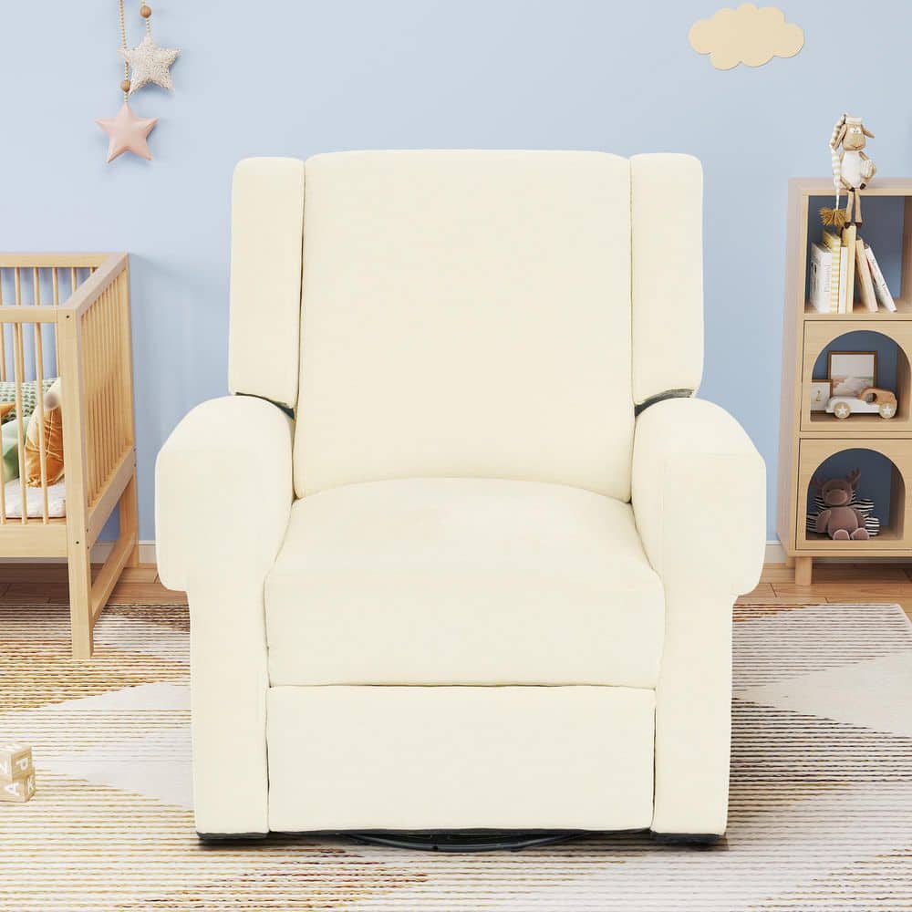 CHRISTOPHER KNIGHT HOME Torvyn Modern White Chenille Upholstered Manual ...