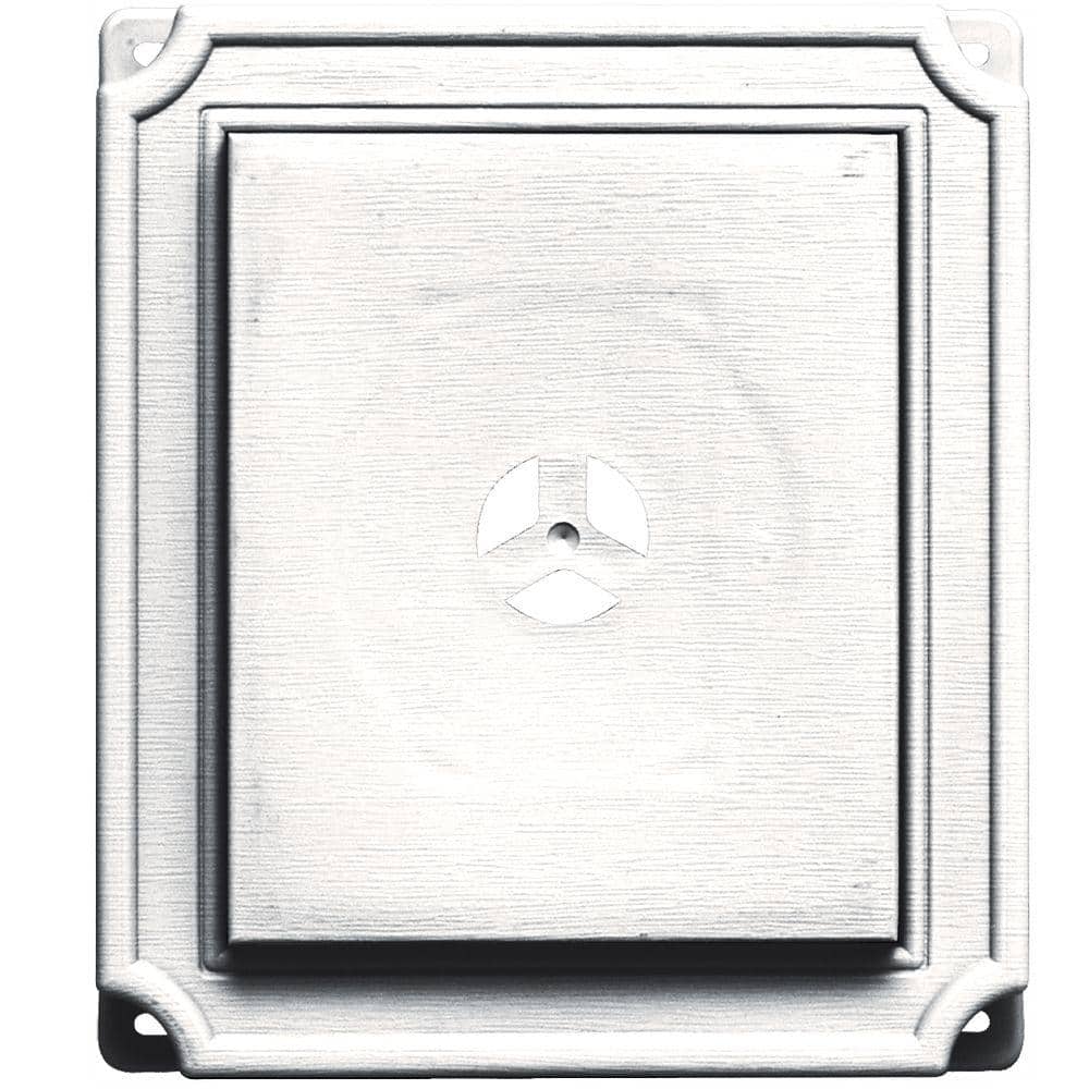 Builders Edge 7 in. x 8 in. #117 Bright White Scalloped Universal ...