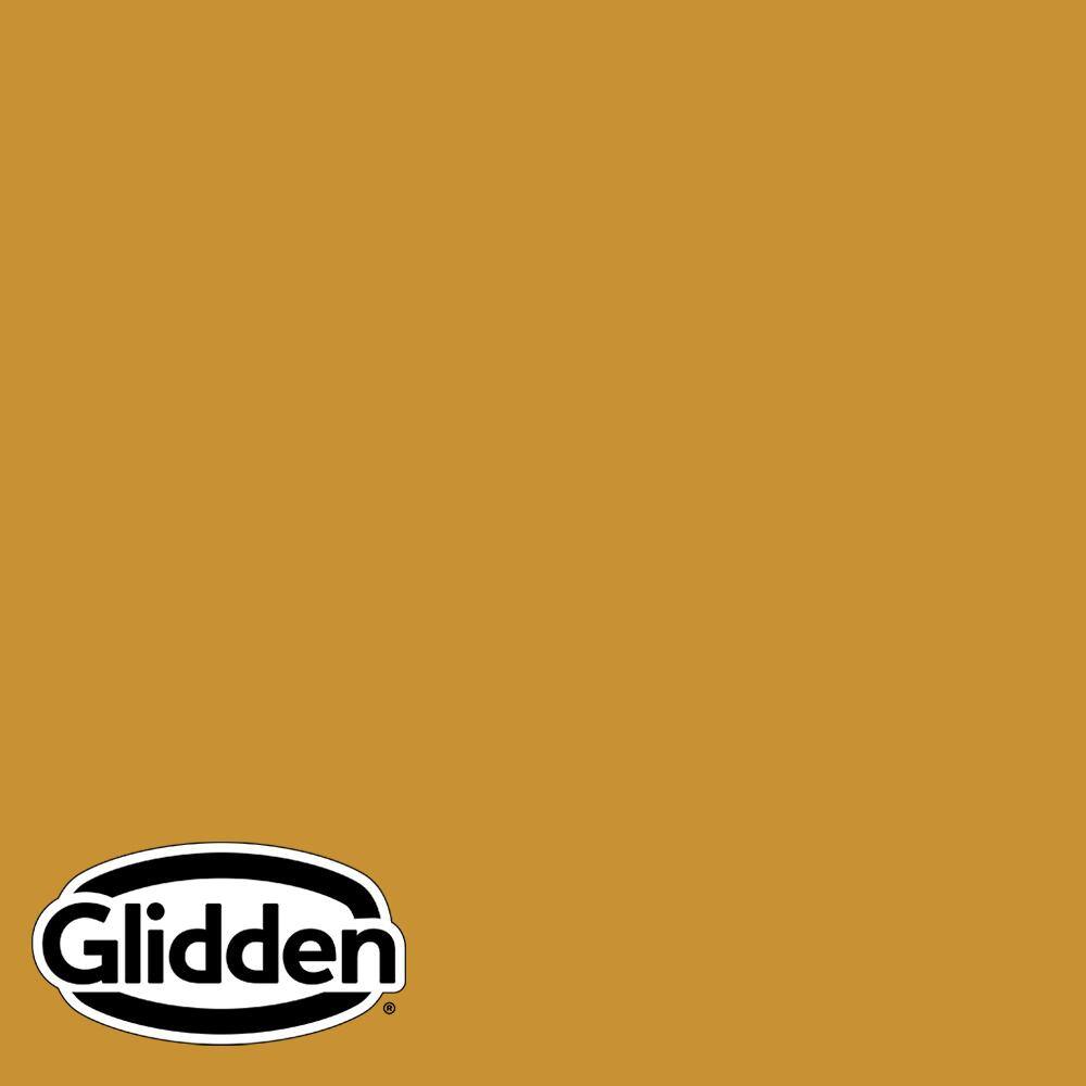 Glidden Essentials 1 gal. PPG1209-7 Mecca Gold Satin Exterior Paint ...