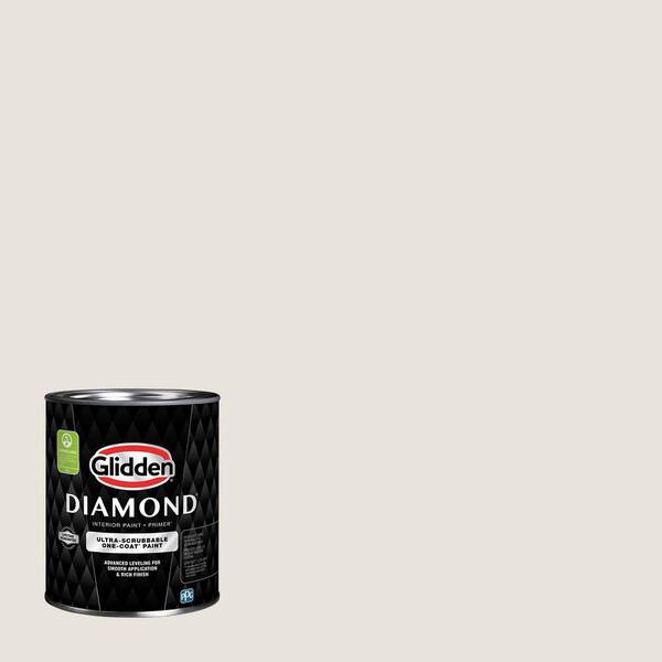 Glidden Diamond 1 qt. PPG1021-1 Mountain Gray Semi-Gloss Interior Paint ...