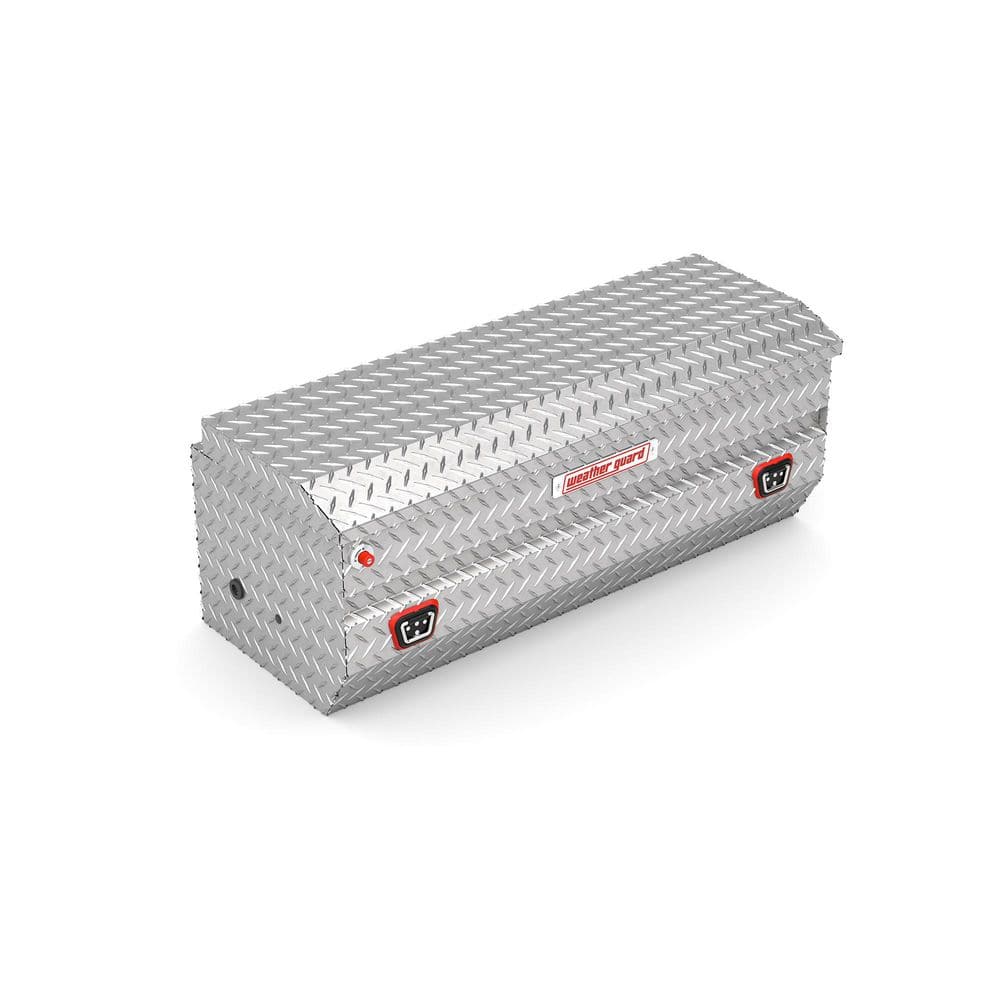 WEATHER GUARD 48.25 in. Aluminum Aluminum Chest Truck Tool Box 624-0-04 ...