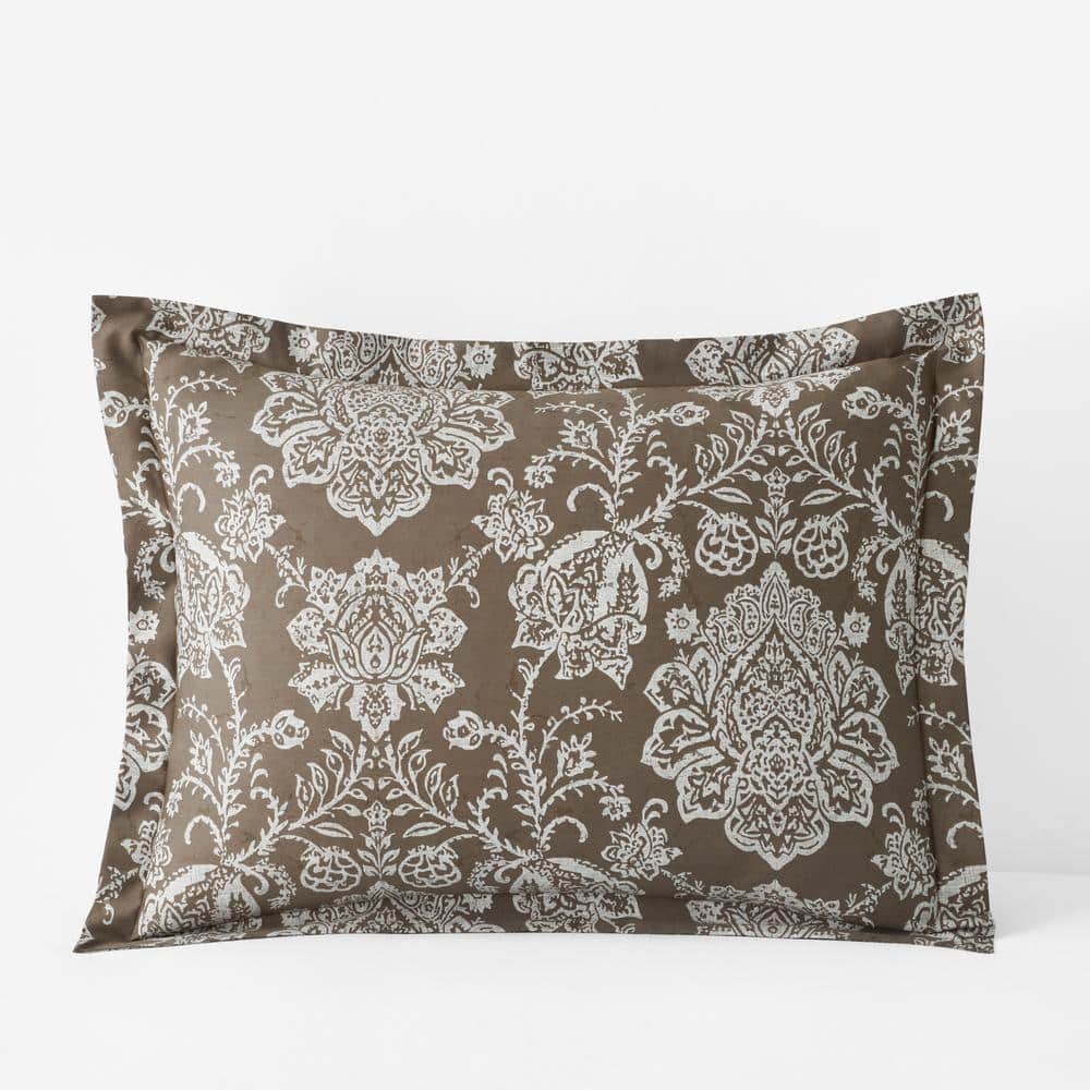 The Company Store Legends Luxury Imperial Damask Mocha Sateen Standard ...