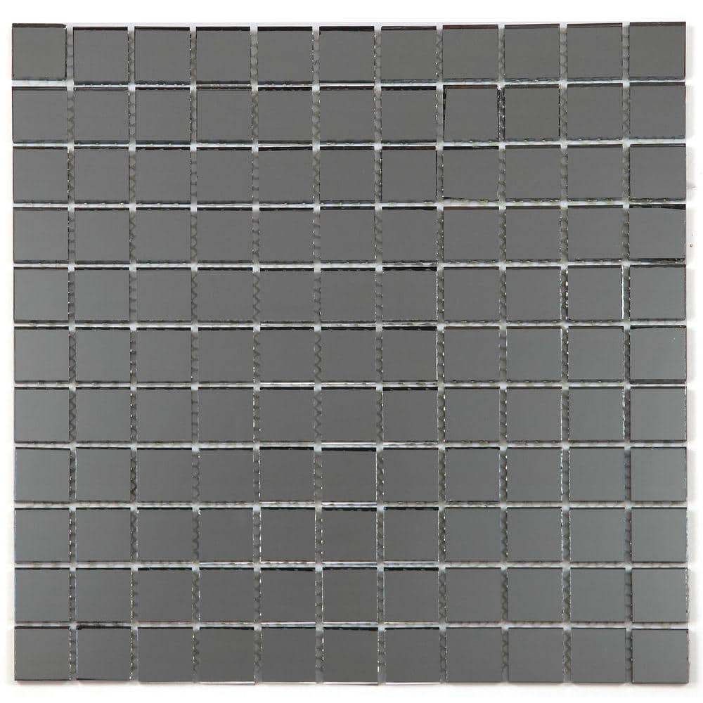 ABOLOS Reflections Blue Mirror 12 in. x 12 in. Square Mosaic Glass ...