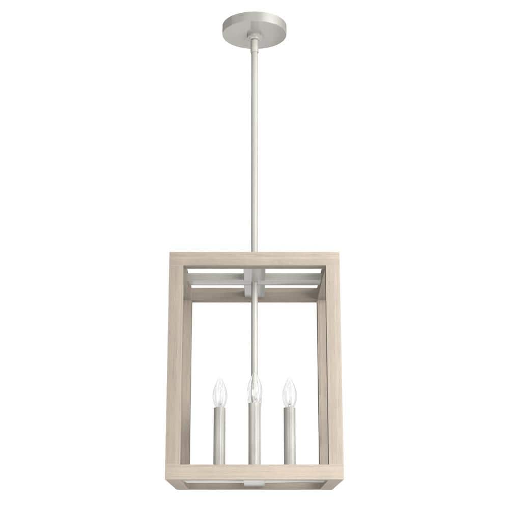 Hunter Squire Manor 4 Light Bleached Wood Lantern Pendant Kitchen Light ...