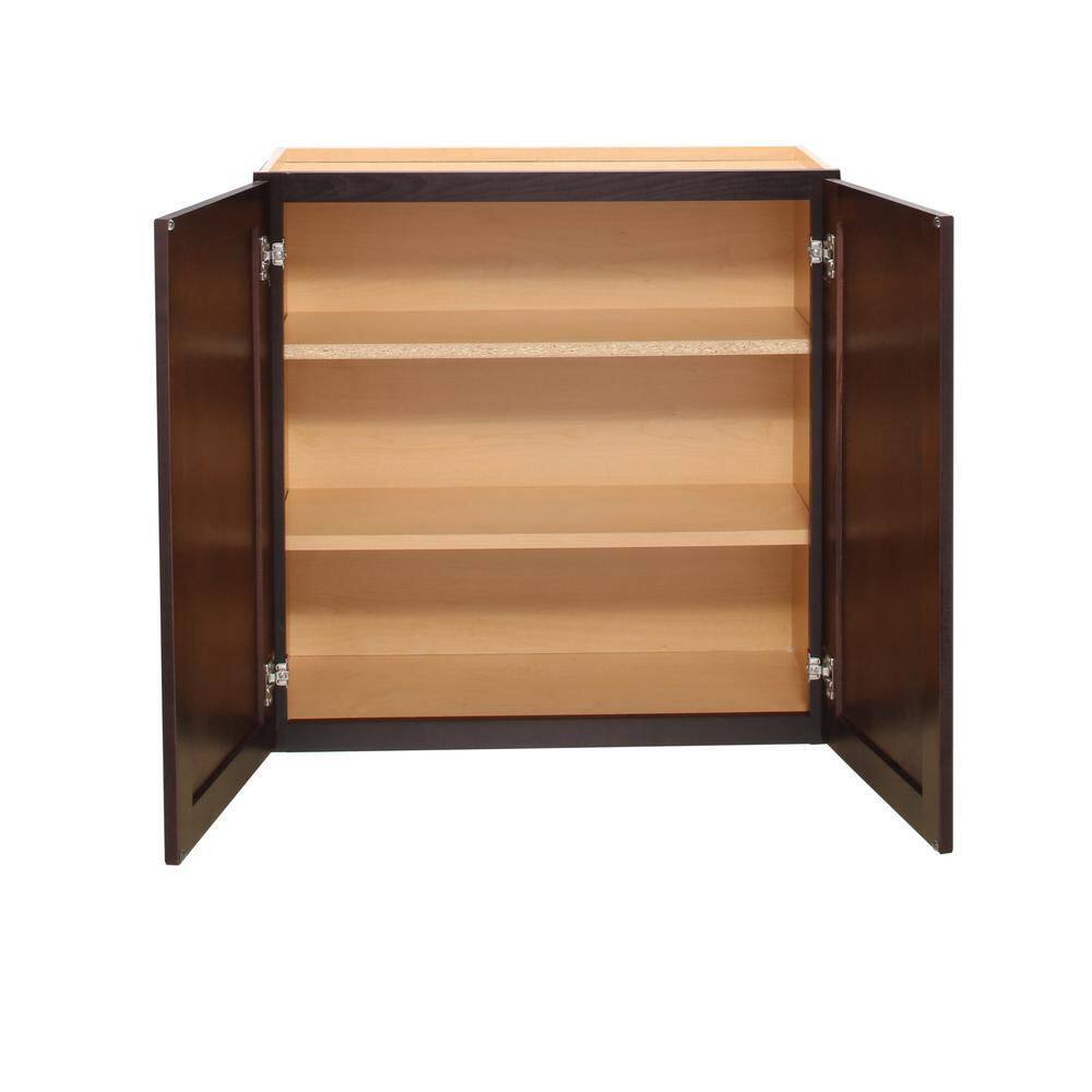 Buy Shaker Assembled 30x30x12 in. Wall Kitchen Cabinet in Java Online at Lowest Price in India ...
