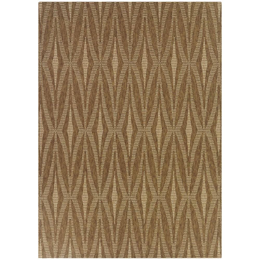 Vicente Brown 5 ft. x 7 ft. Diamond Indoor/Outdoor Area Rug 3116348 ...