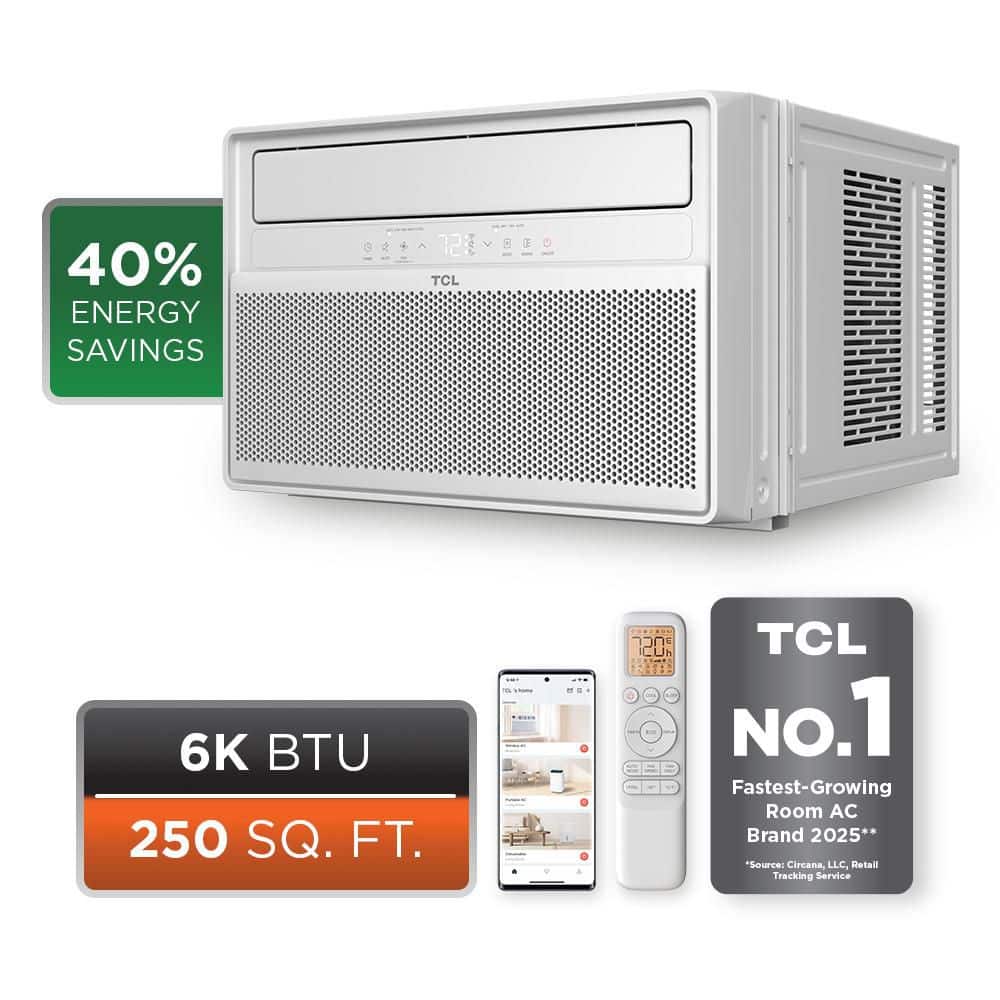 Reviews for TCL 6,000 BTU Q-Series Ultra-Quiet Inverter Smart Window AC ...