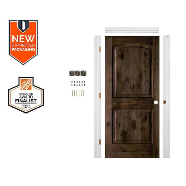 Reviews for Krosswood Doors 32in.x80in. Knotty Alder Left-Hand Top Arch ...