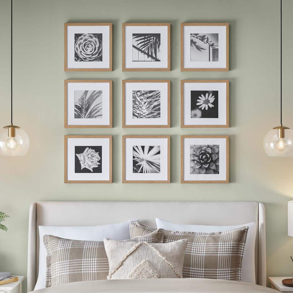 StyleWell 12 in. x 12 in. Matted to 8 in. x 8 in. Ash Gallery Wall ...