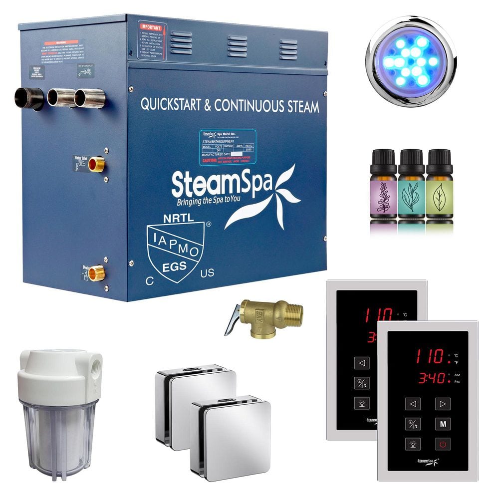 SteamSpa Royal Series 12000-Watt Steam Generator with Continuous Steam ...