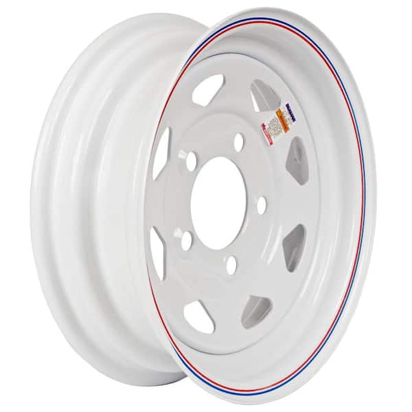 Martin Wheel 12x4 5-Hole 12 in. Steel Custom Spoke Trailer Wheel/Rim-R ...
