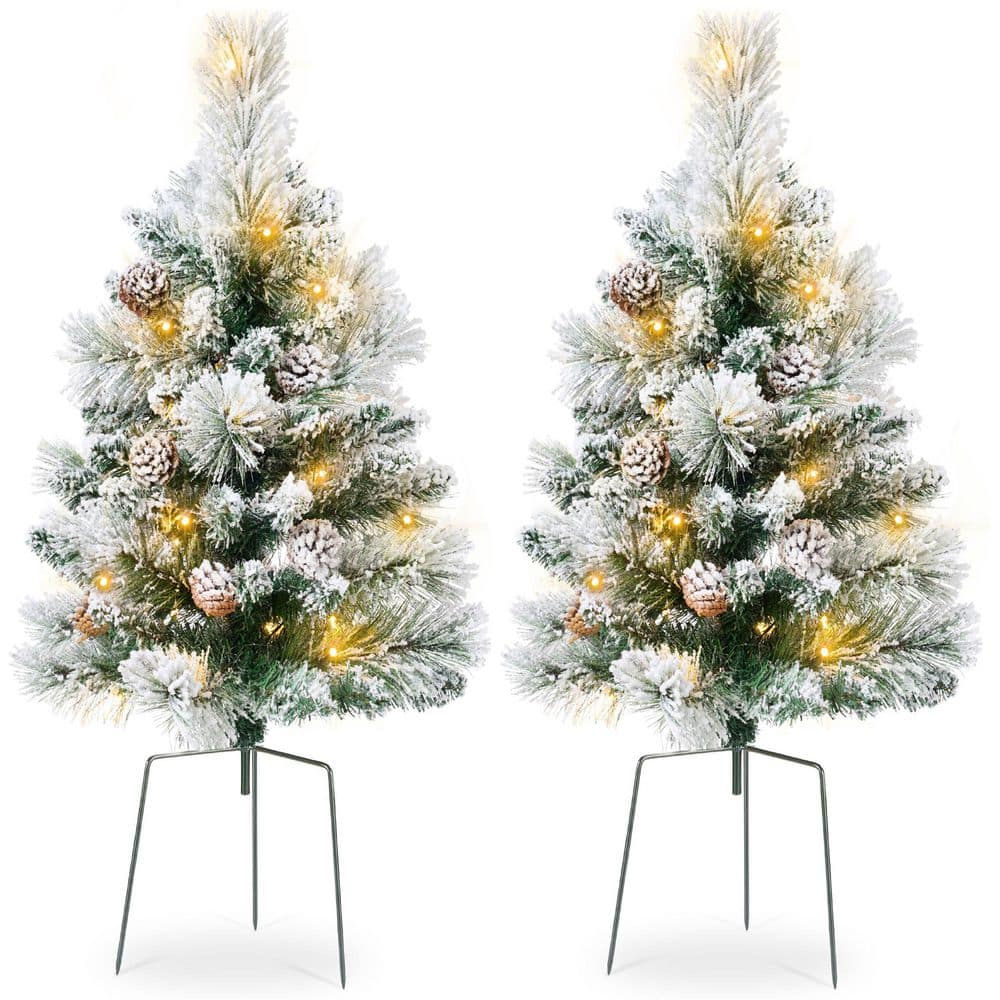 Reviews for Best Choice Products 2 ft. Snow Flocked Scotch Pine Pre-Lit ...