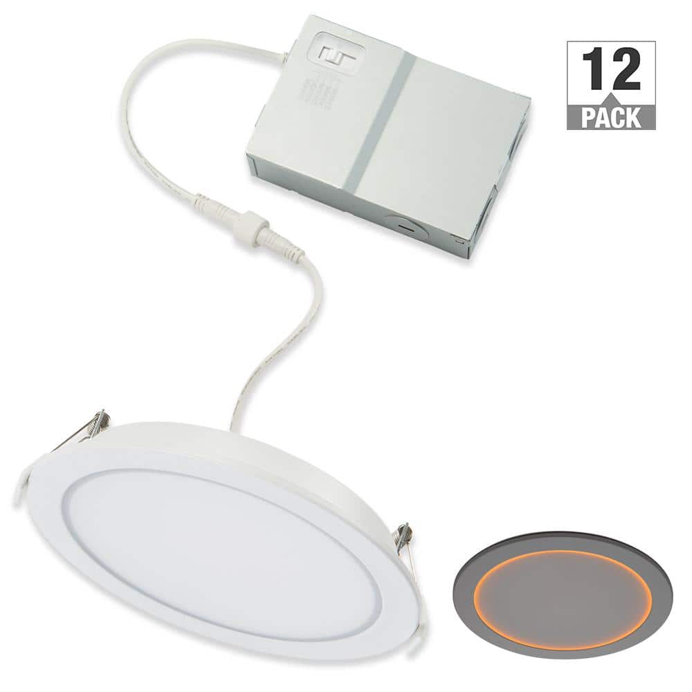 Commercial Electric 6 in. Canless Downlight Integrated LED Recessed ...