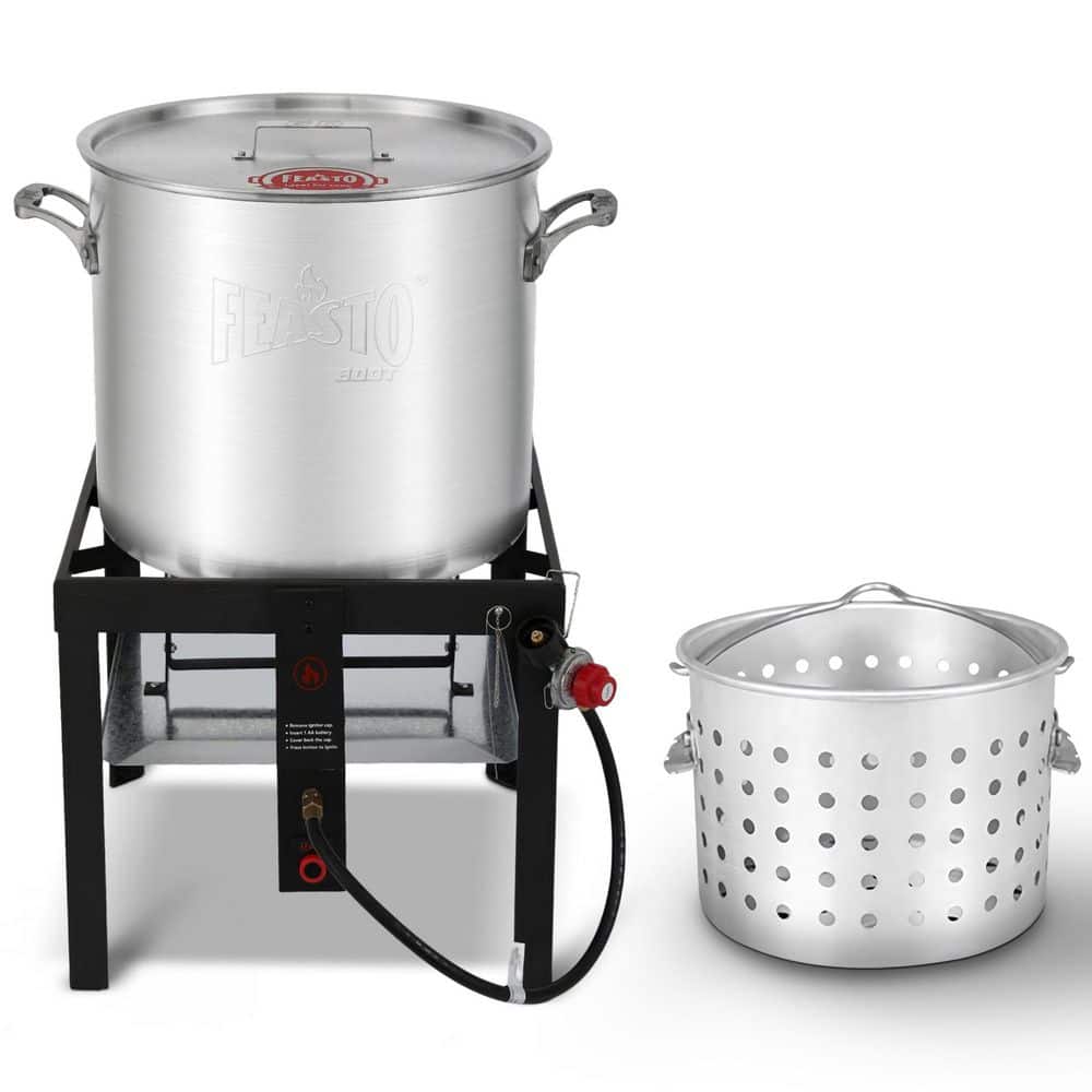 FEASTO 80 qt. Seafood Boiling Kits-Crawfish Boiler with Strainer ...