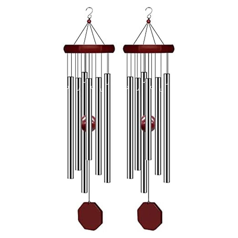 Phewnyzo Large Deep Tone Wind Chimes with 6 Tuned Tubes, Elegant ...
