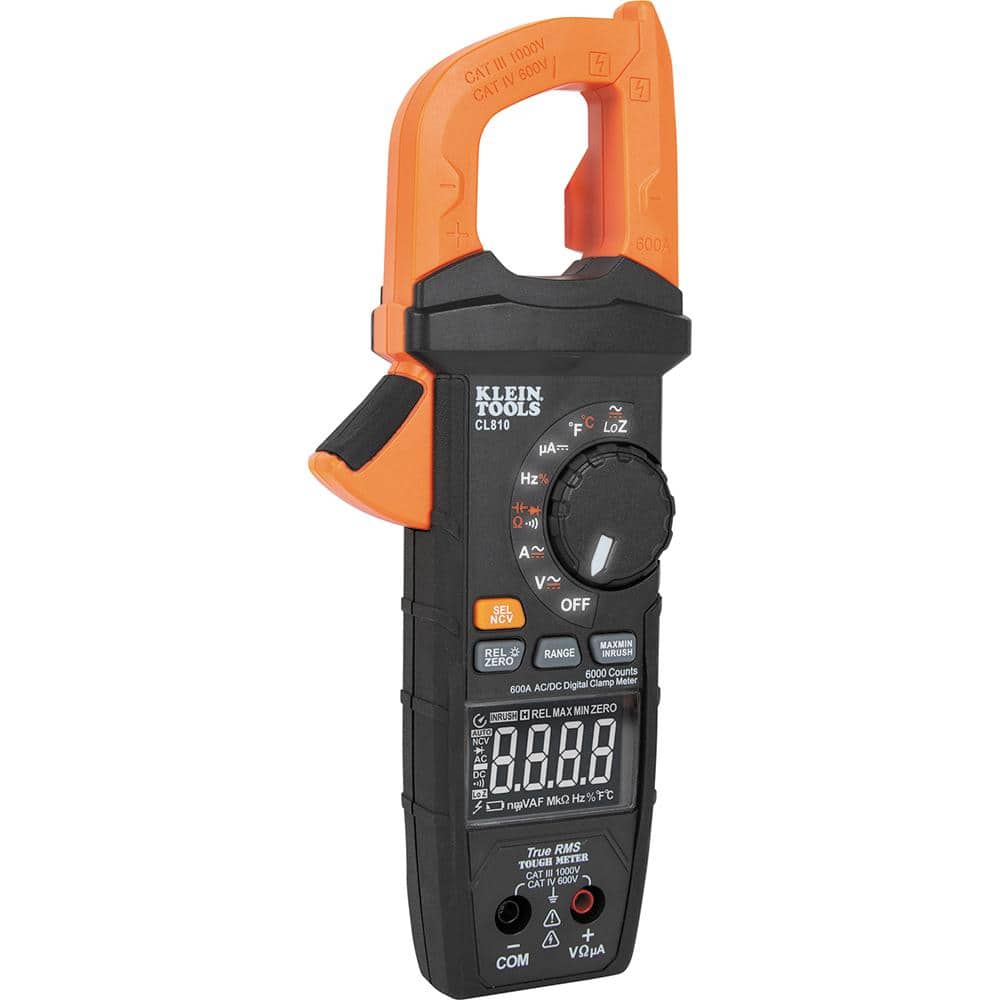 Klein Tools 600A AC/DC Auto-Ranging Digital Pro Clamp Meter with ...