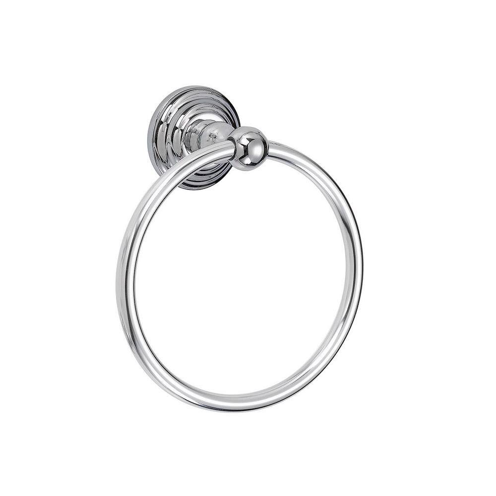PRIVATE BRAND UNBRANDED Deveral Wall Mounted Towel Ring In Chrome private-brand-unbranded-deveral-wall-mounted-towel-ring-in-chrome
