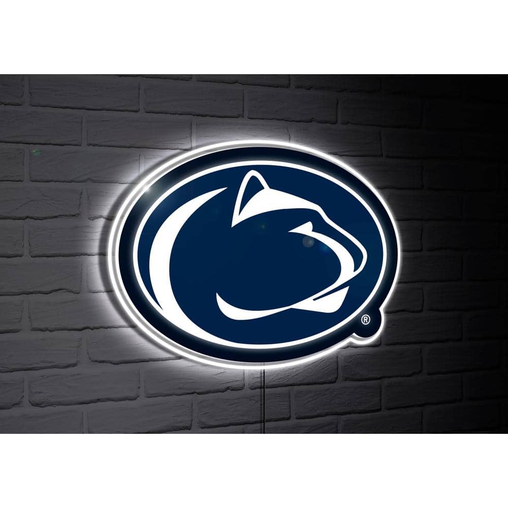 Evergreen Penn State Team Logo Shaped Plug in LED Lighted Sign ...