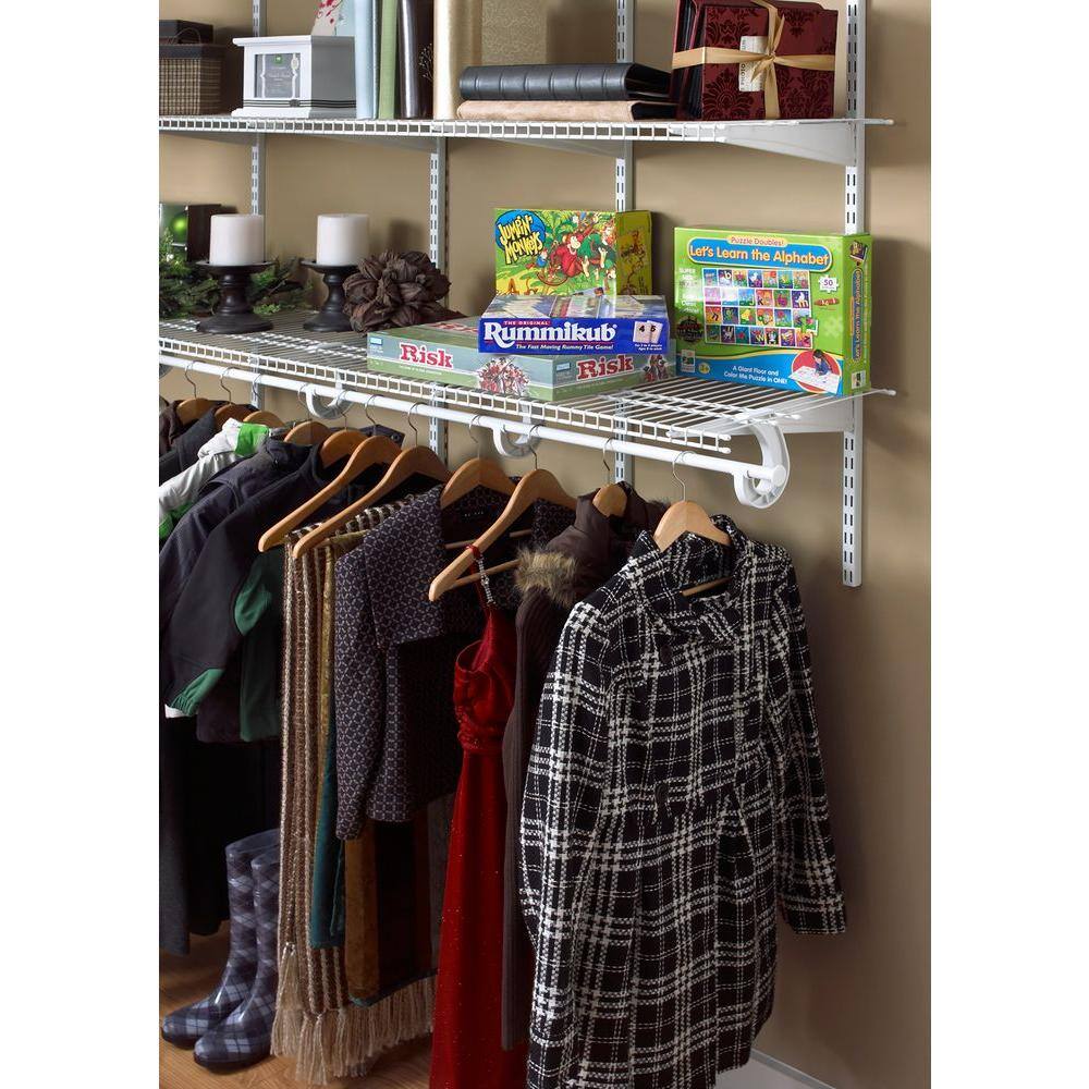 Buy SuperSlide 48 in. W x 16 in. D Ventilated Linen Shelf Online at ...