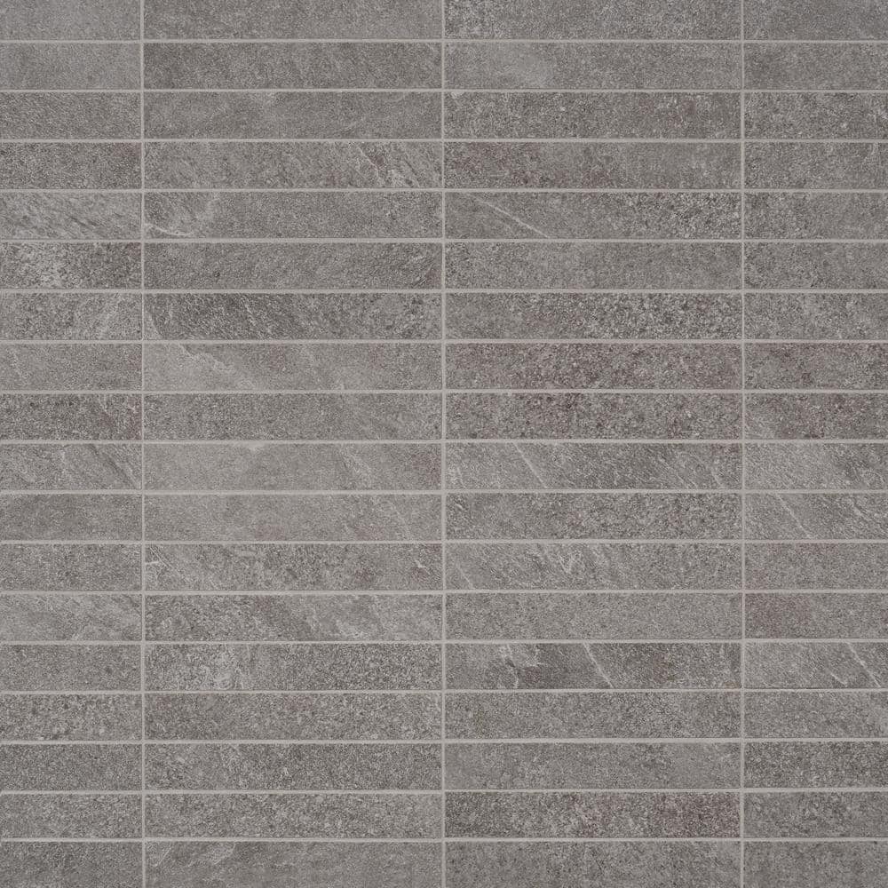 Ivy Hill Tile Monolith Slate Gray 11.81 in. x 11.81 in. Stacked Matte ...