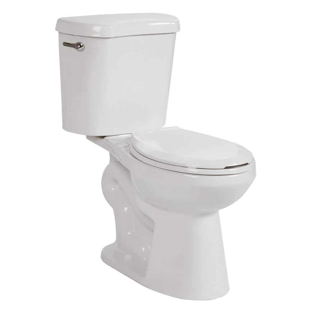 Glacier Bay All-In-One 2-piece 1.28 GPF Single Flush Round High ...