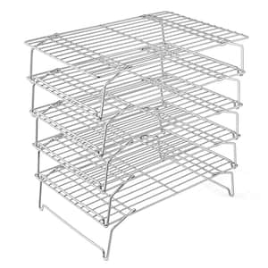 Numhew 9.5 in. Round Wire Steamer Rack, Stainless Steel Cooling Rack ...